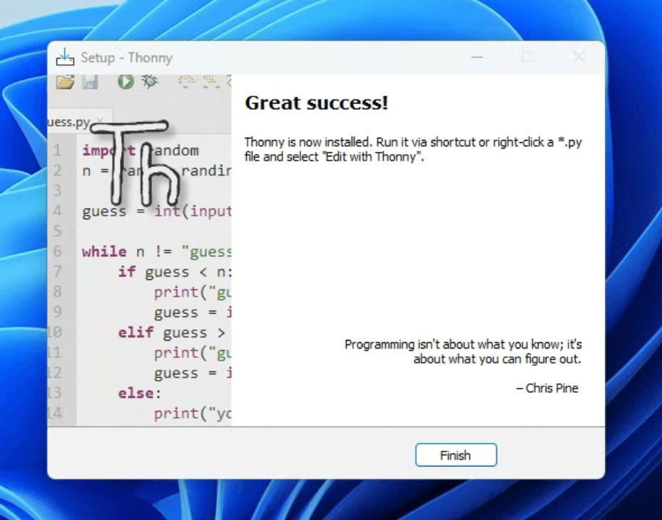 📝 Windows11にThonnyをインストールする手順