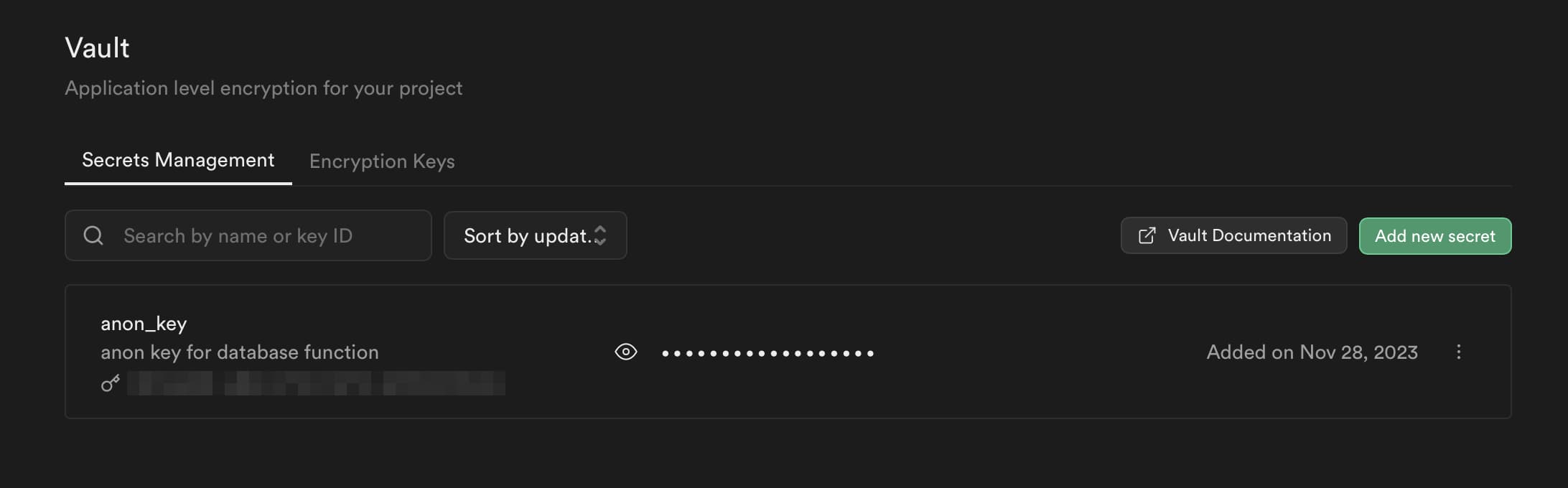 🗄️ SupabaseのVaultを使ってシークレットを保存、使用する